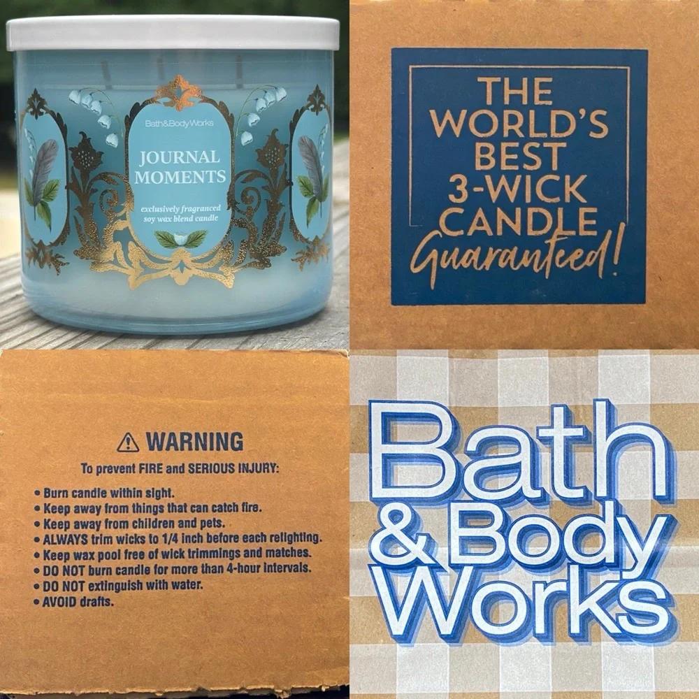 Bath & Body Works | Accents | Bath Body Works Journal Moments 3 Wick ...